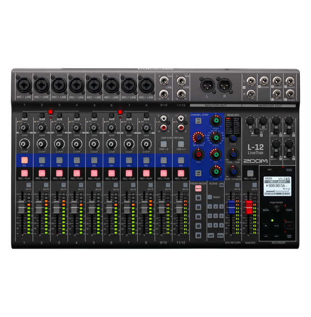 Zoom LiveTrak L-12 Digital Mixer | InfinityElectronicsInc