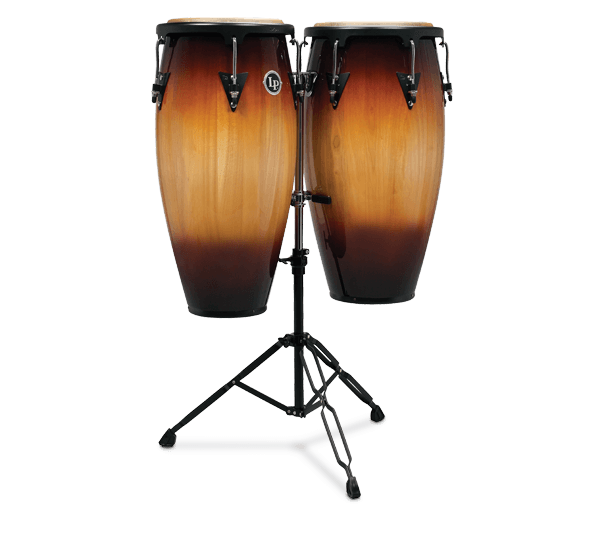 Latin Percussion Aspire Wood Conga/Tumba Set with Stand - 11/12 inch V ...